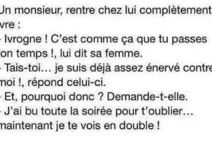 Un monsieur, rentre chez lui complètement ivre - Humour-France.fr