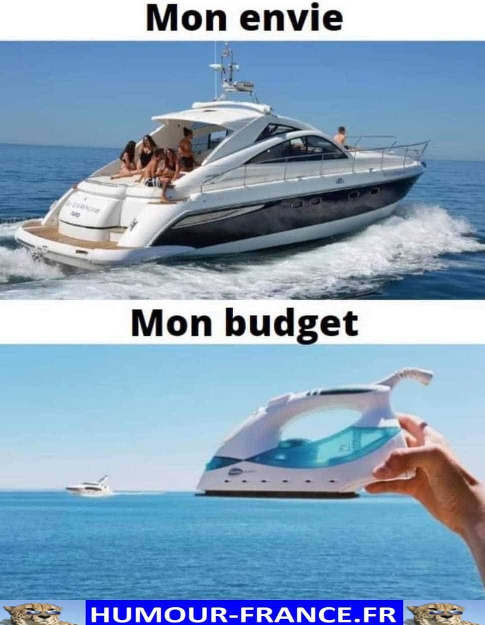 Mon envie vs Mon budget - Humour-France.fr