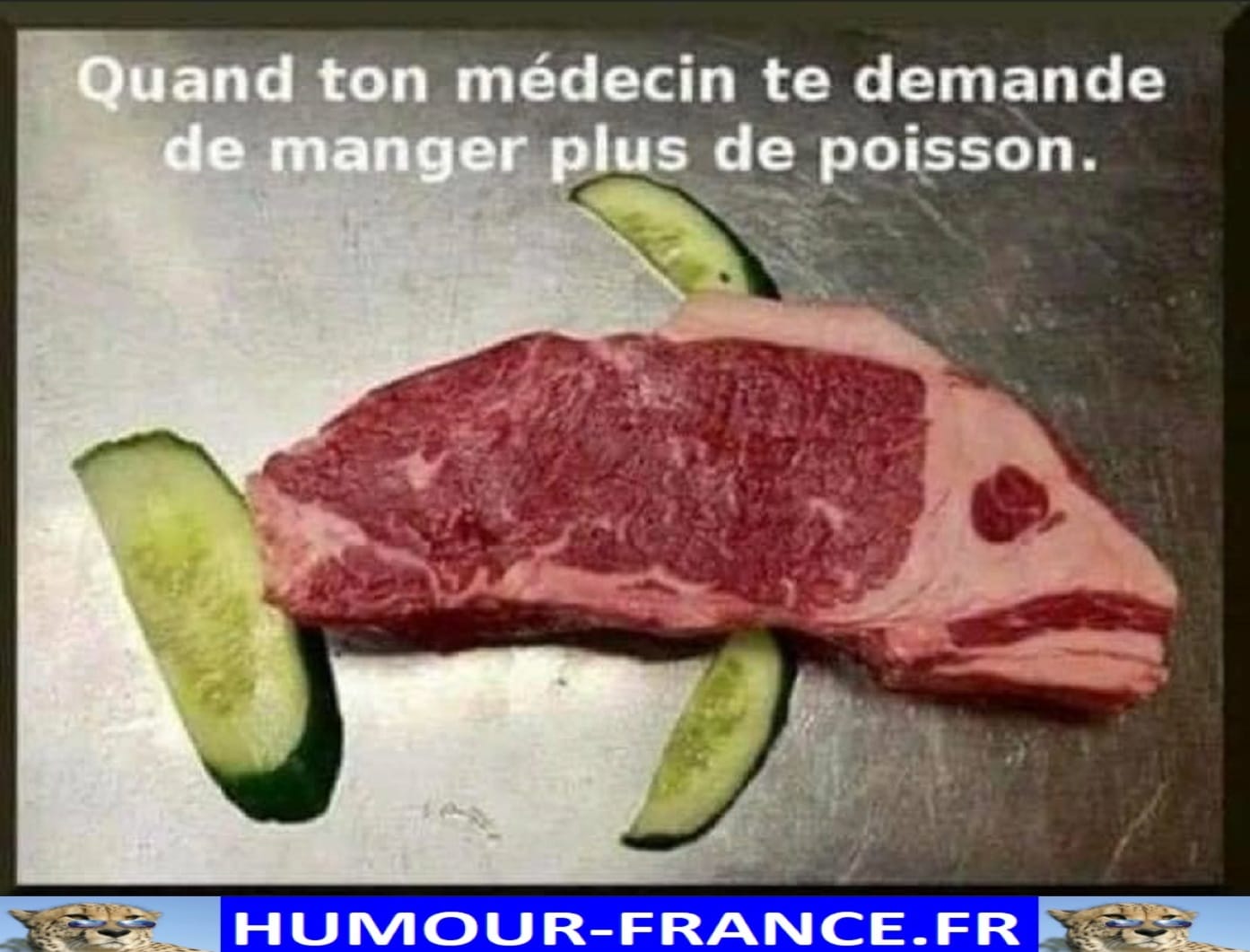 Quand ton médecin te demande de manger plus de poisson.
