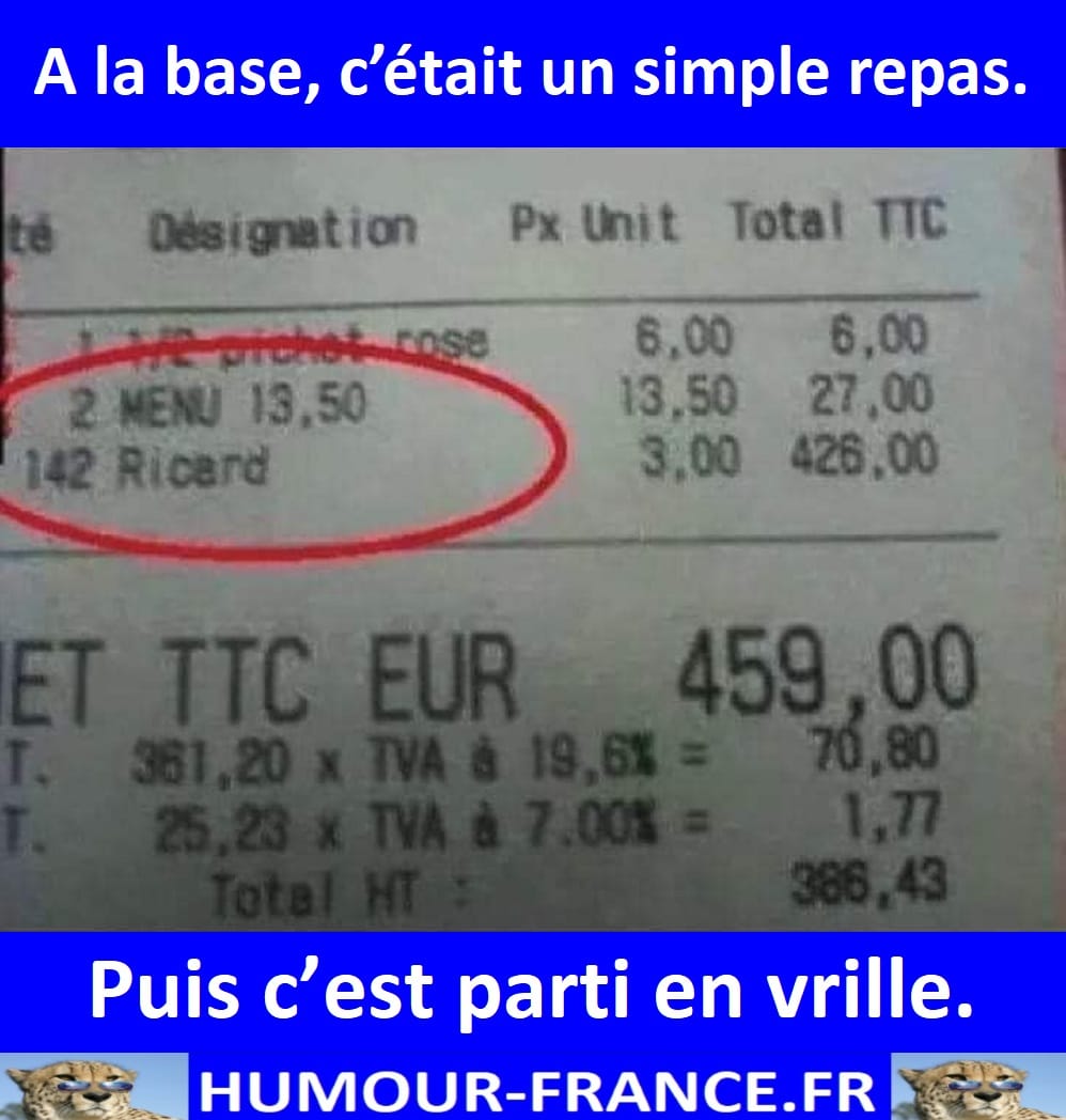 A la base, c’était un simple repas. - Humour-France.fr