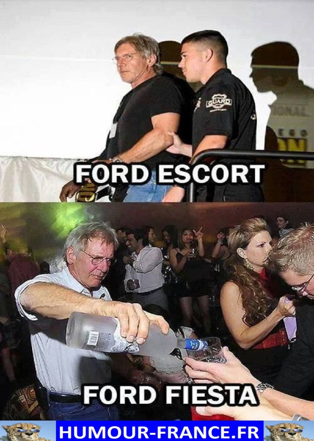 Ford Escort / Ford Fiesta. - Humour-France.fr