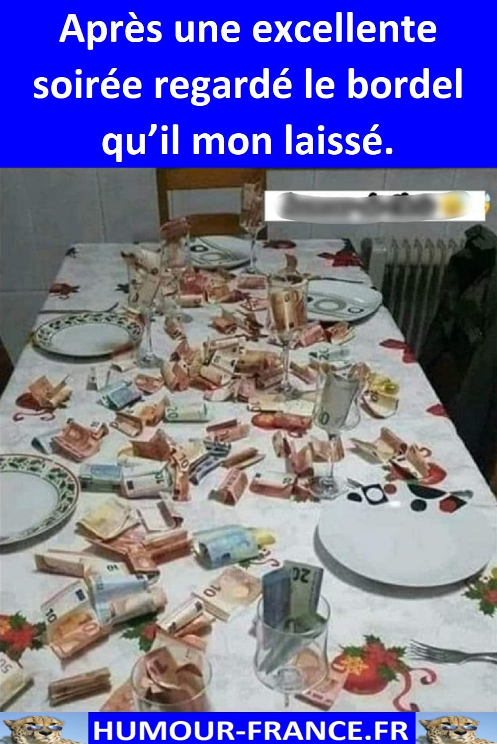 Après une excellente soirée regardé le bordel qu’il mon laissé.