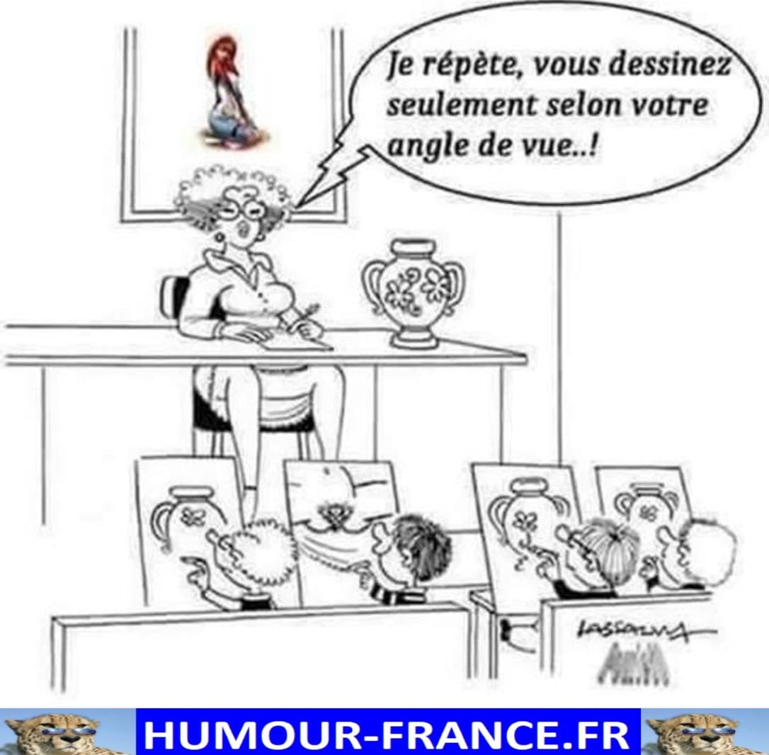 Je répète, vous dessinez seulement selon votre angle de vue