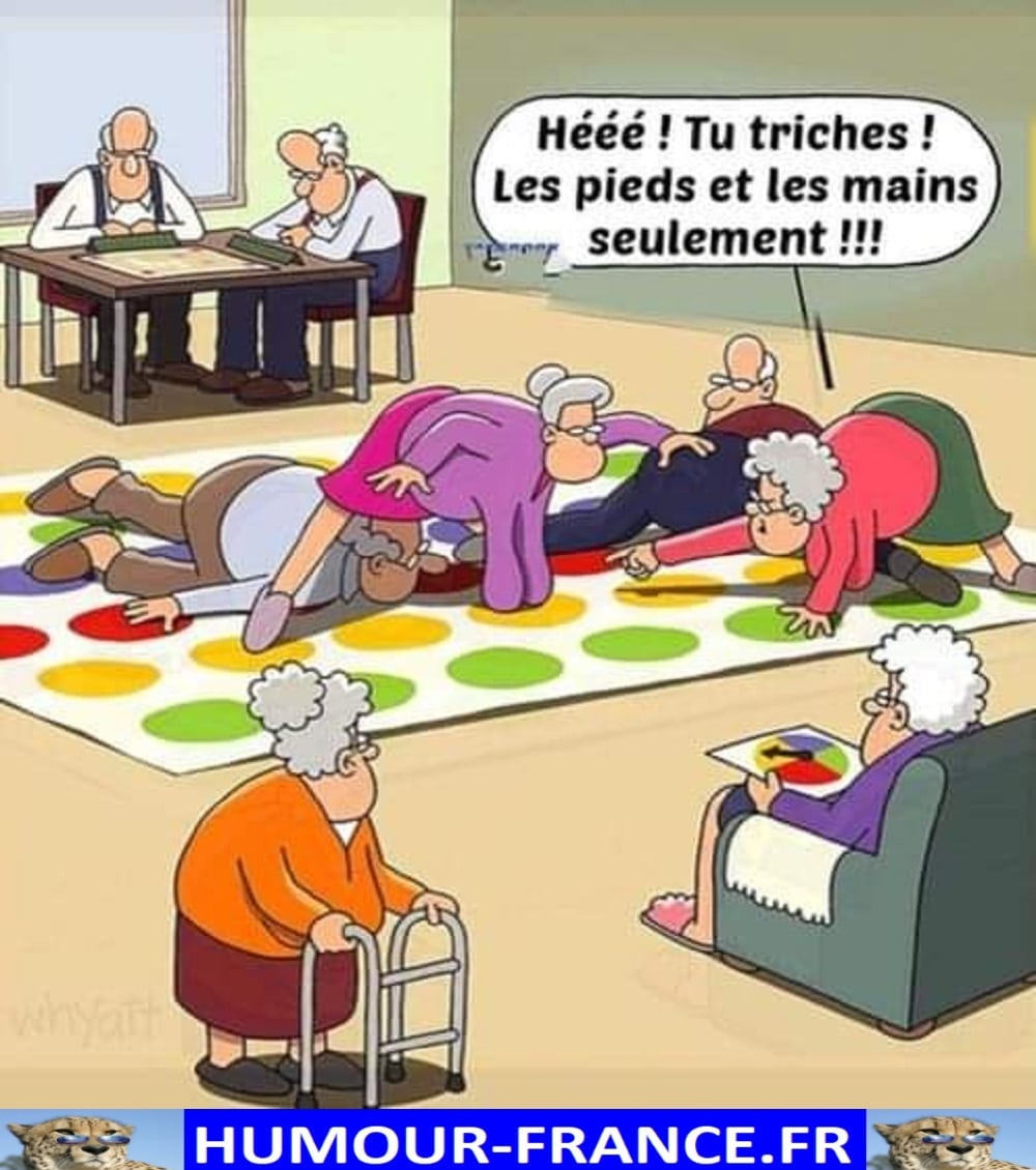 Tu triche ! Les pieds et les mains seulement !!! - Humour-France.fr