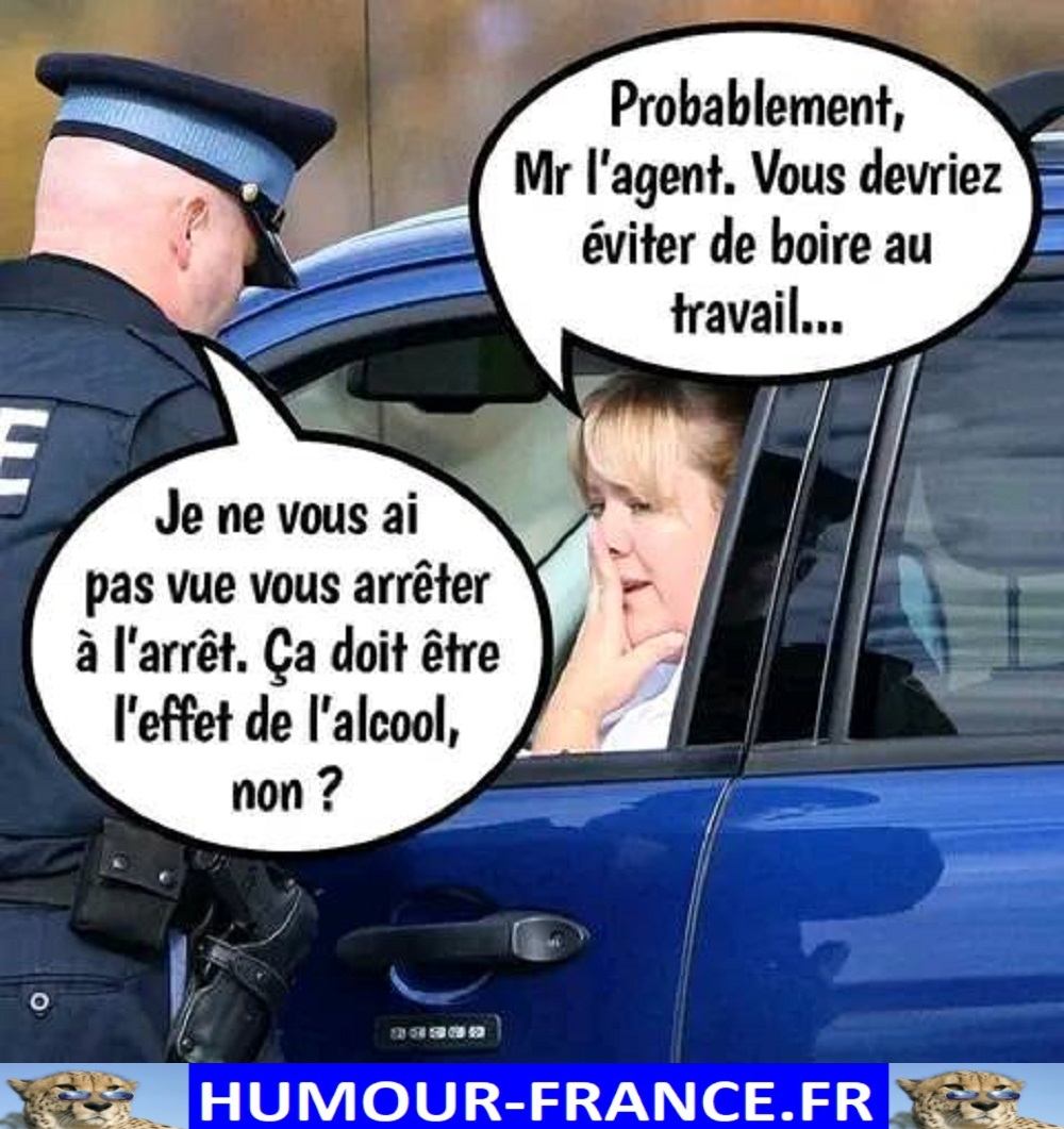 Je ne vous ai pas vue vous arrêter à l’arrêt. Ça doit être l’effet