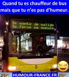 Quand tu es chauffeur de bus mais que tu n’es pas d’humeur. - Humour ...