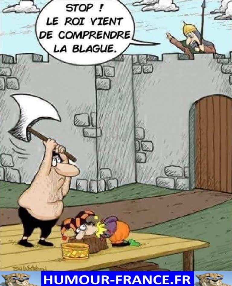 Stop ! Le roi vient de comprendre la blague. - Humour-France.fr