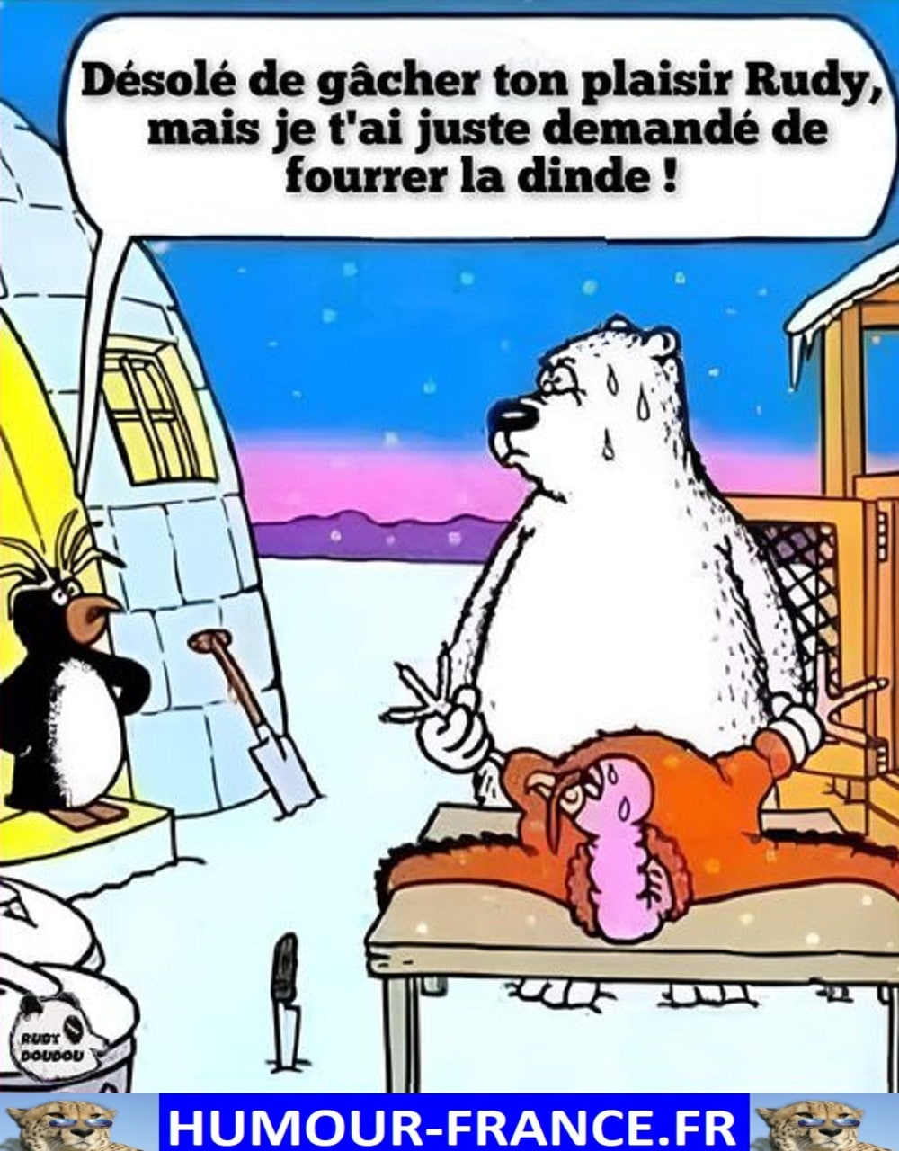 Désoler de gâcher ton plaisir Rudy, mais je t’ai juste demandé de