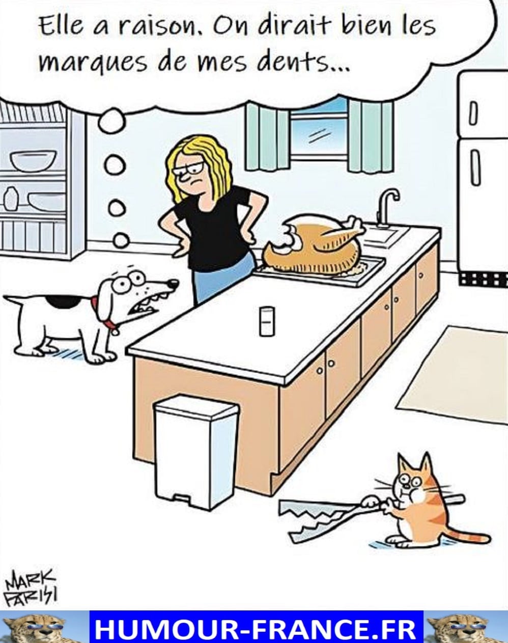 Elle a raison. On dirait bien les marques de mes dents … - Humour-France.fr