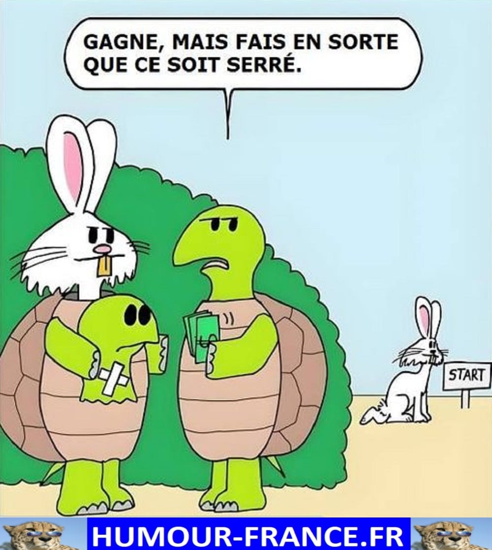 Gagne, mais fais en sorte que ce soit serré. - Humour-France.fr