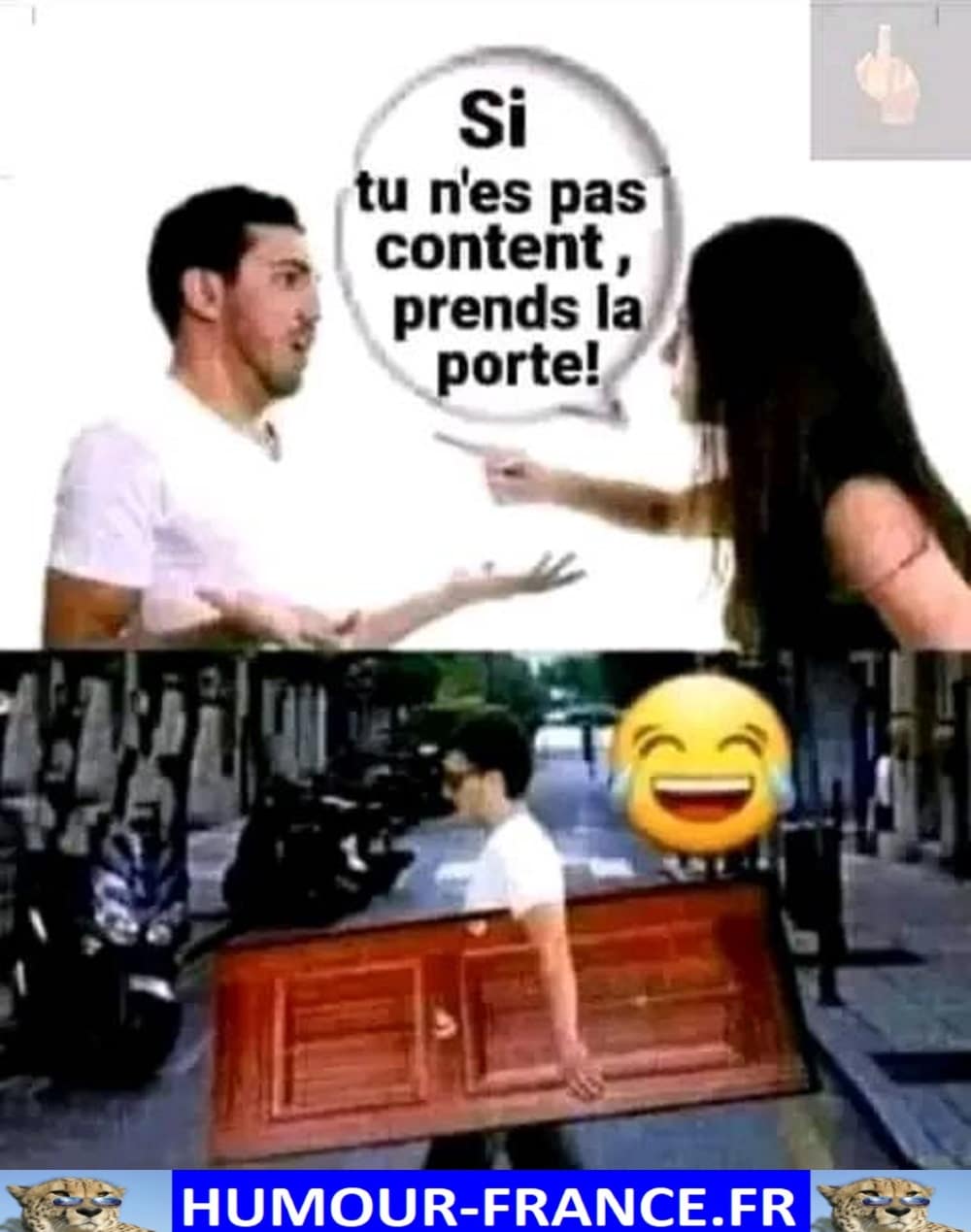 Si tu n’es pas content, prend la porte ! - Humour-France.fr