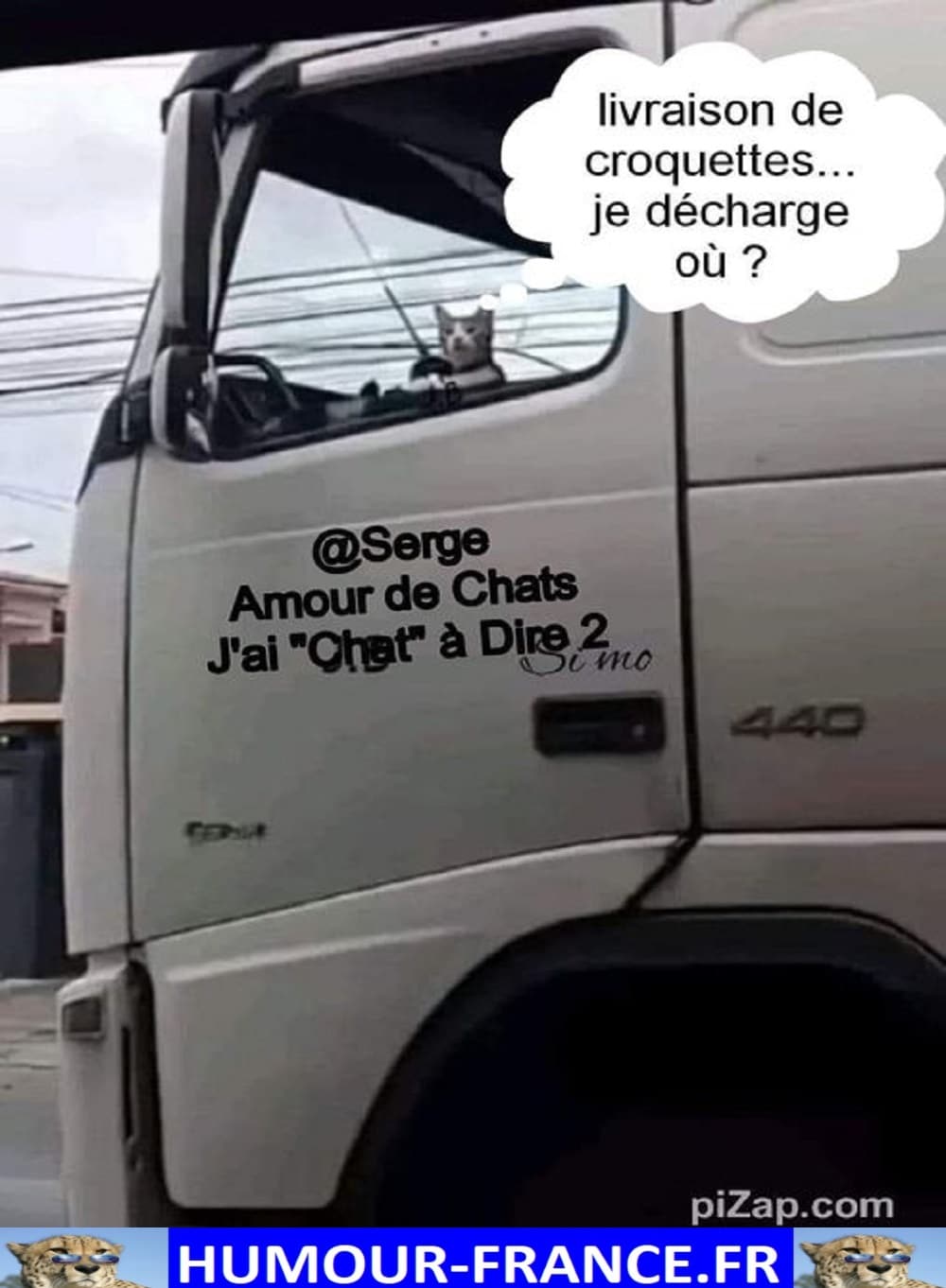 Livraison de croquette … Je décharge où ? - Humour-France.fr