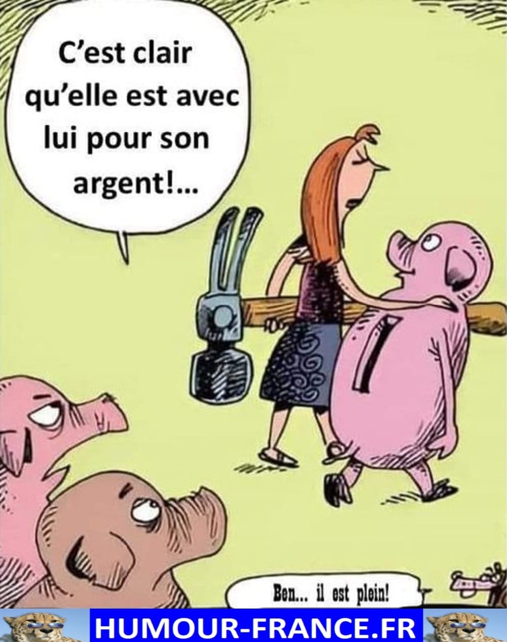 C’est clair qu’elle est avec lui pour son argent ! … - Humour-France.fr