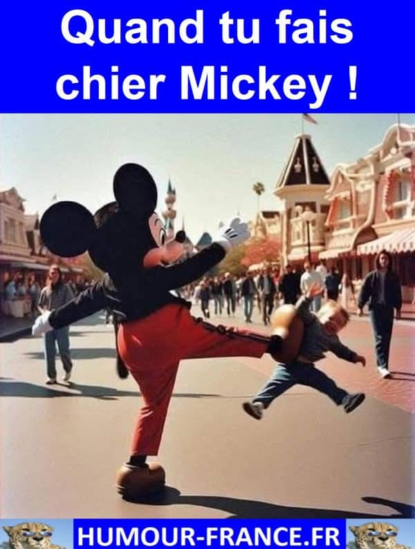 Quand tu fais chier Mickey ! - Humour-France.fr