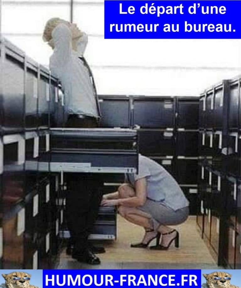 Le départ d’une rumeur au bureau. - Humour-France.fr