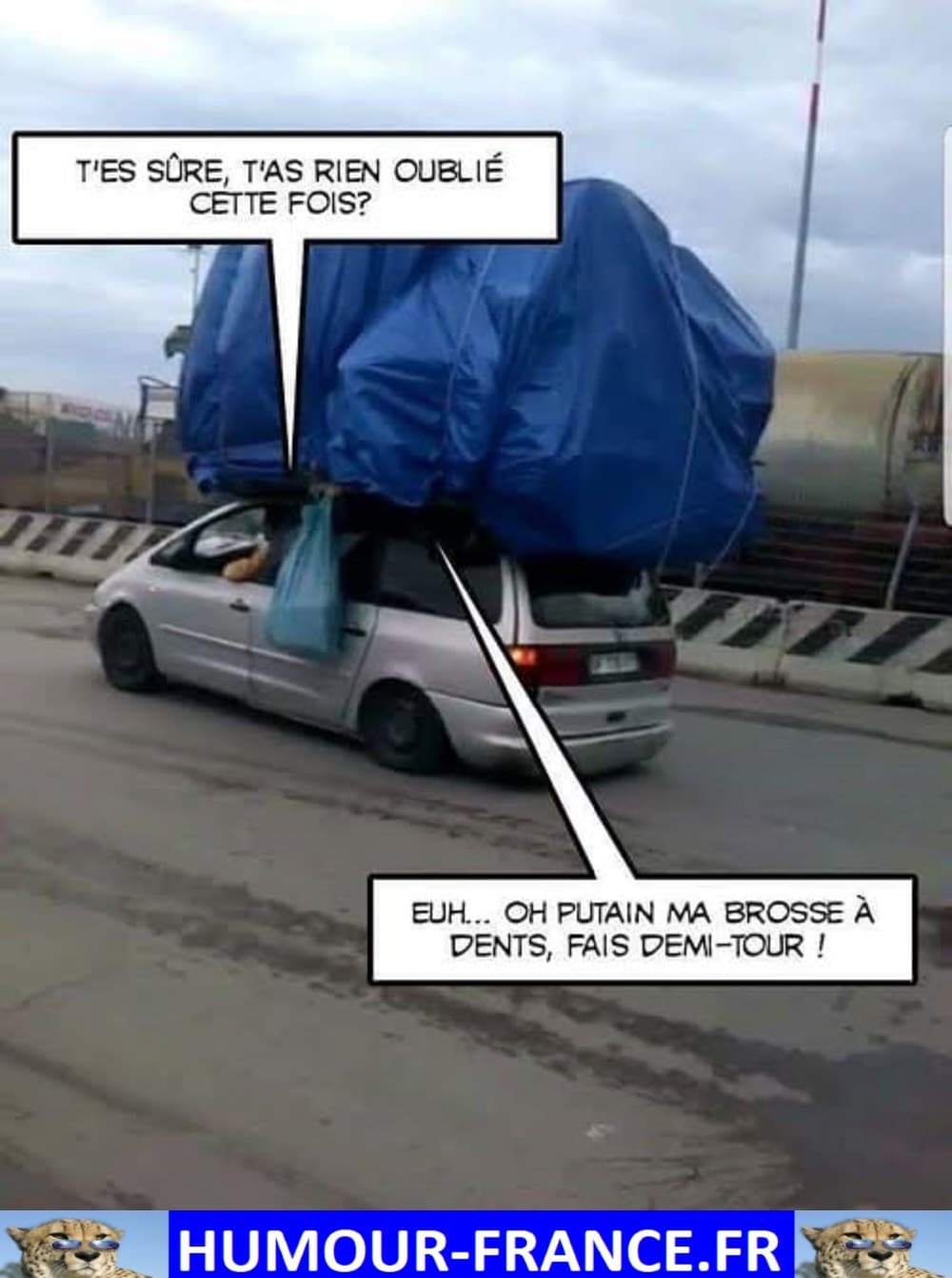 Tu es sûre, tu n’as rien oublié cette fois ? - Humour-France.fr